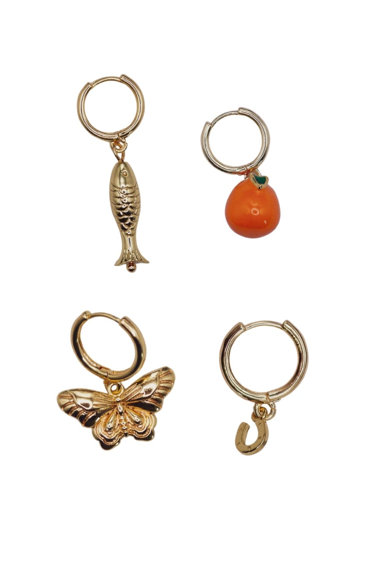 Pick n Mix Charm Mini Hoop Earrings – blóma!